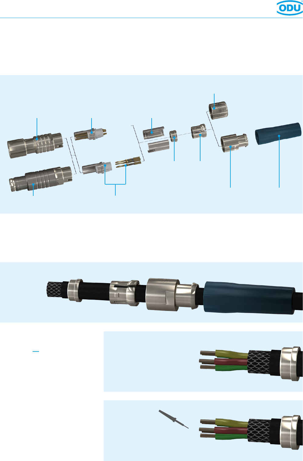 ODU MINI-SNAP F Assembly Instruction Datasheet by ODU | Digi-Key Electronics