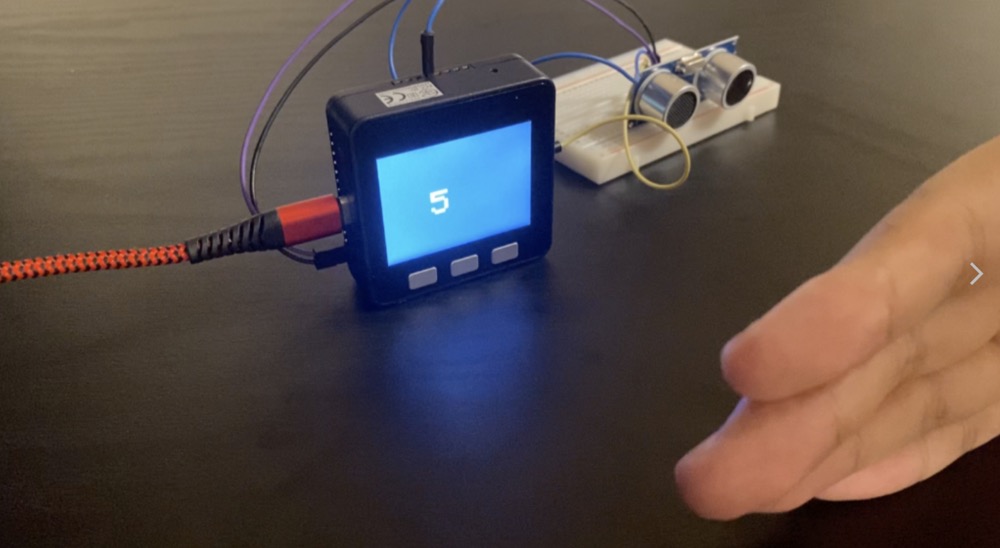 Proximity counter with M5Stack