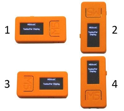 M5StickC Textbuffer Scrolling Display
